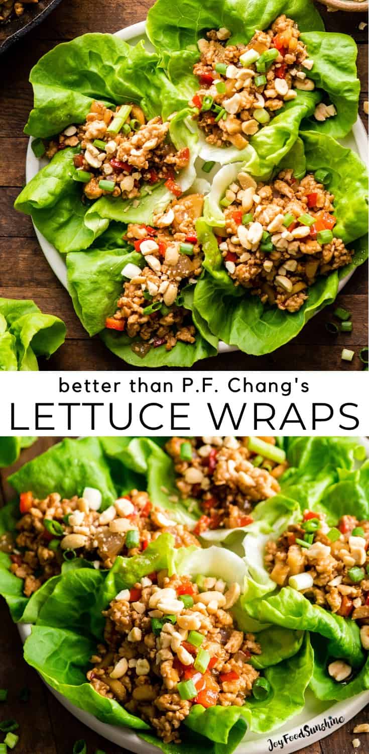 Asian Chicken Lettuce Wraps (Better than P.F. Chang's)! - JoyFoodSunshine