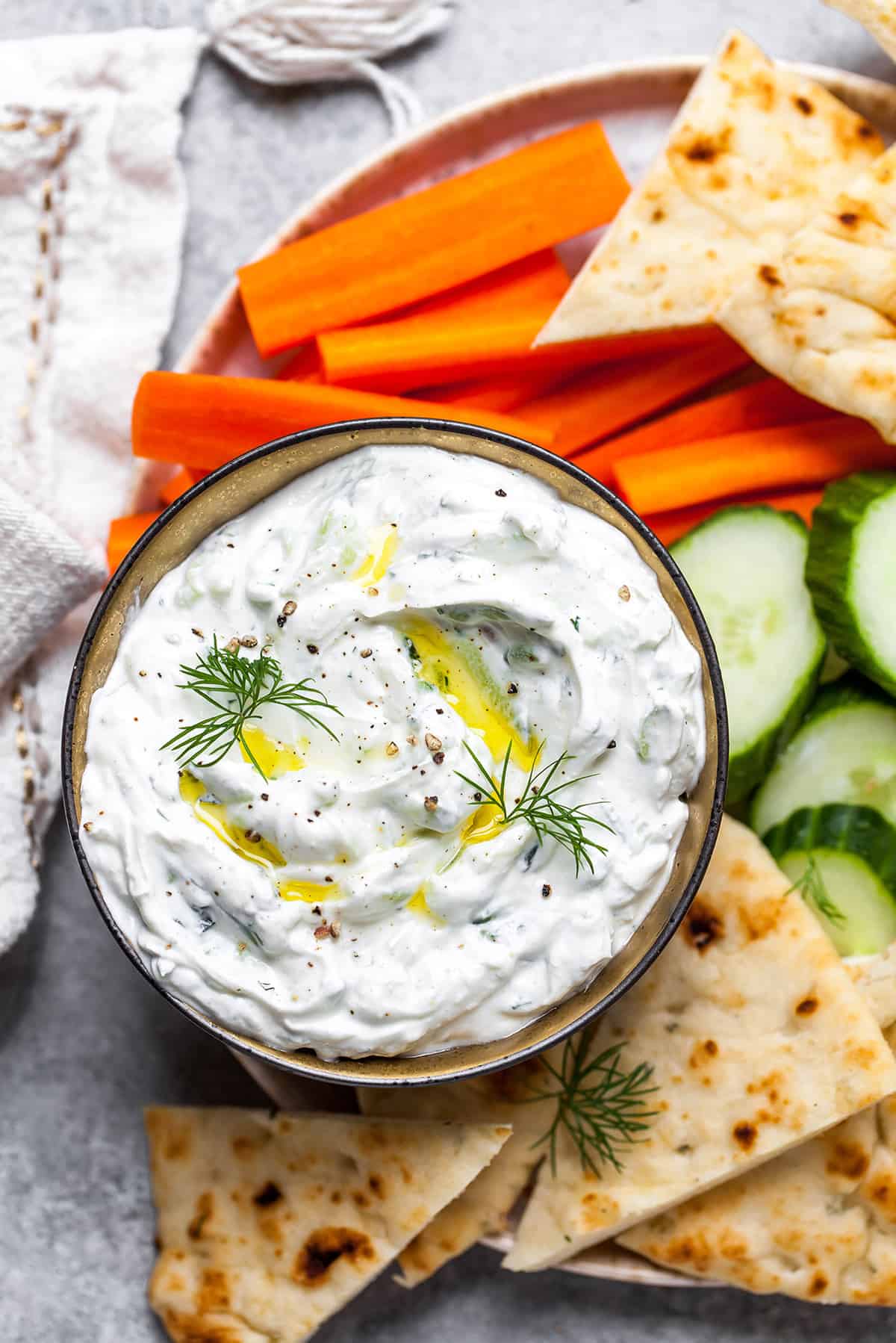 Easy Homemade Tzatziki Sauce JoyFoodSunshine