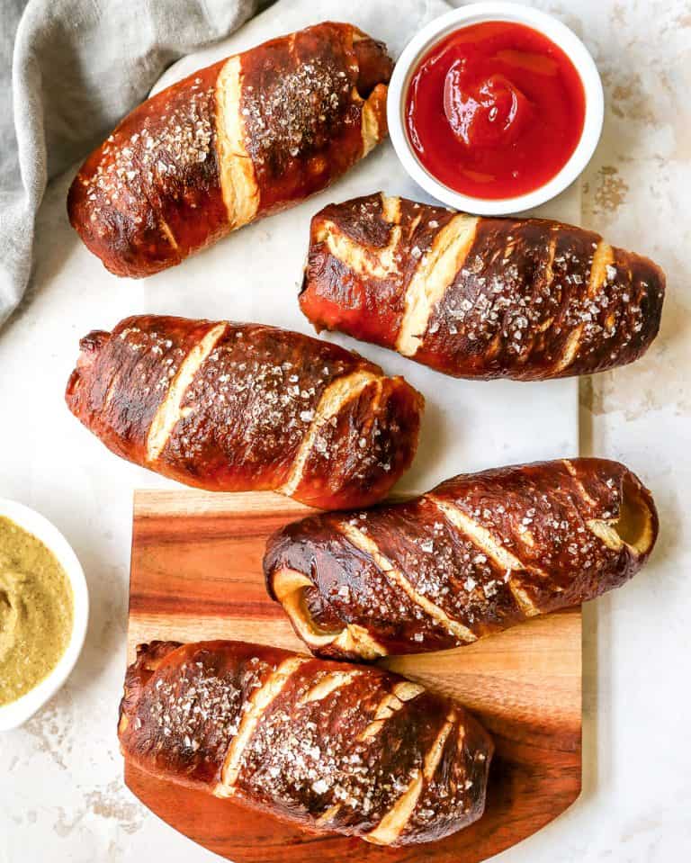 Best Pretzel Dogs Recipe - JoyFoodSunshine
