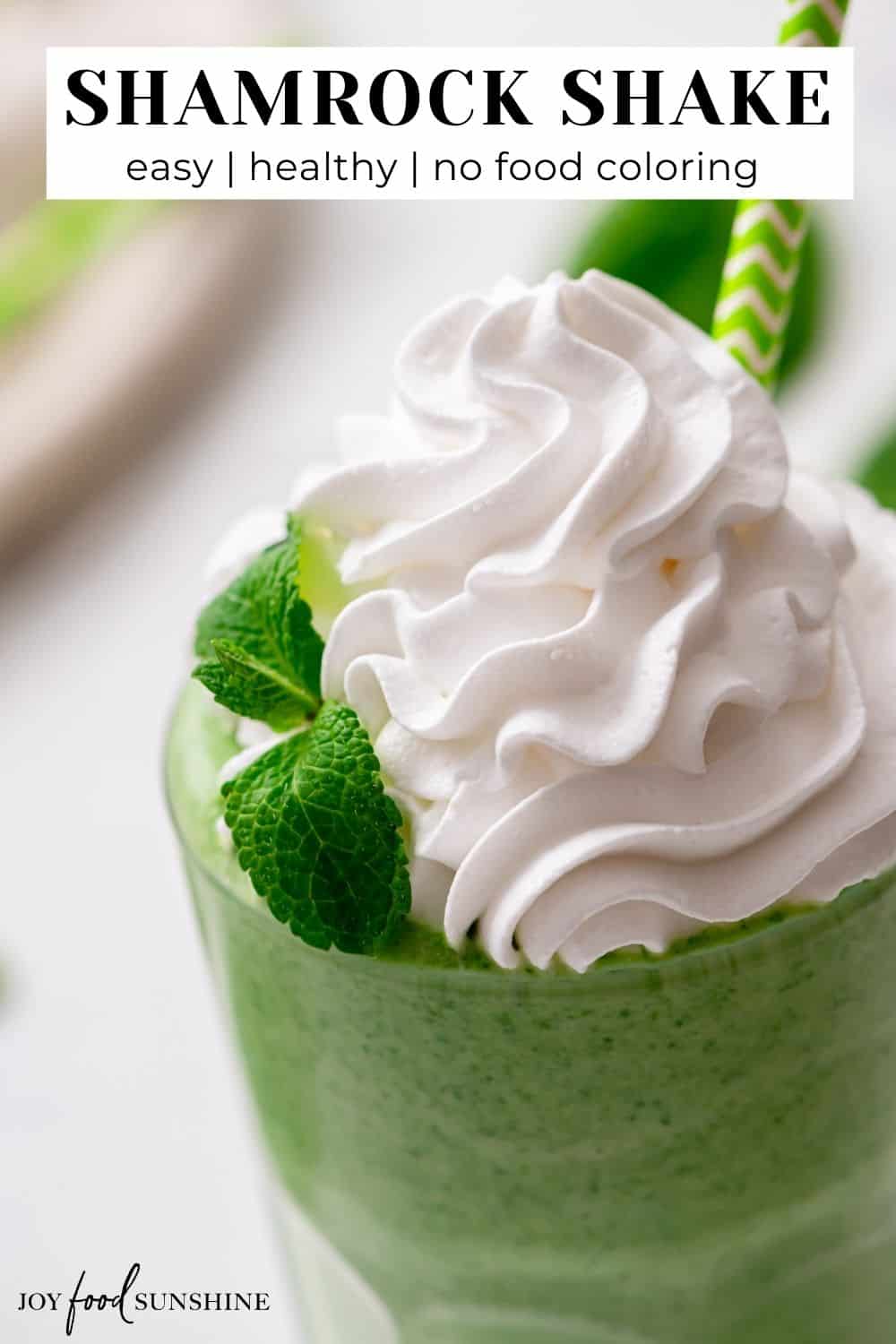 Healthy Shamrock Shake Recipe - JoyFoodSunshine
