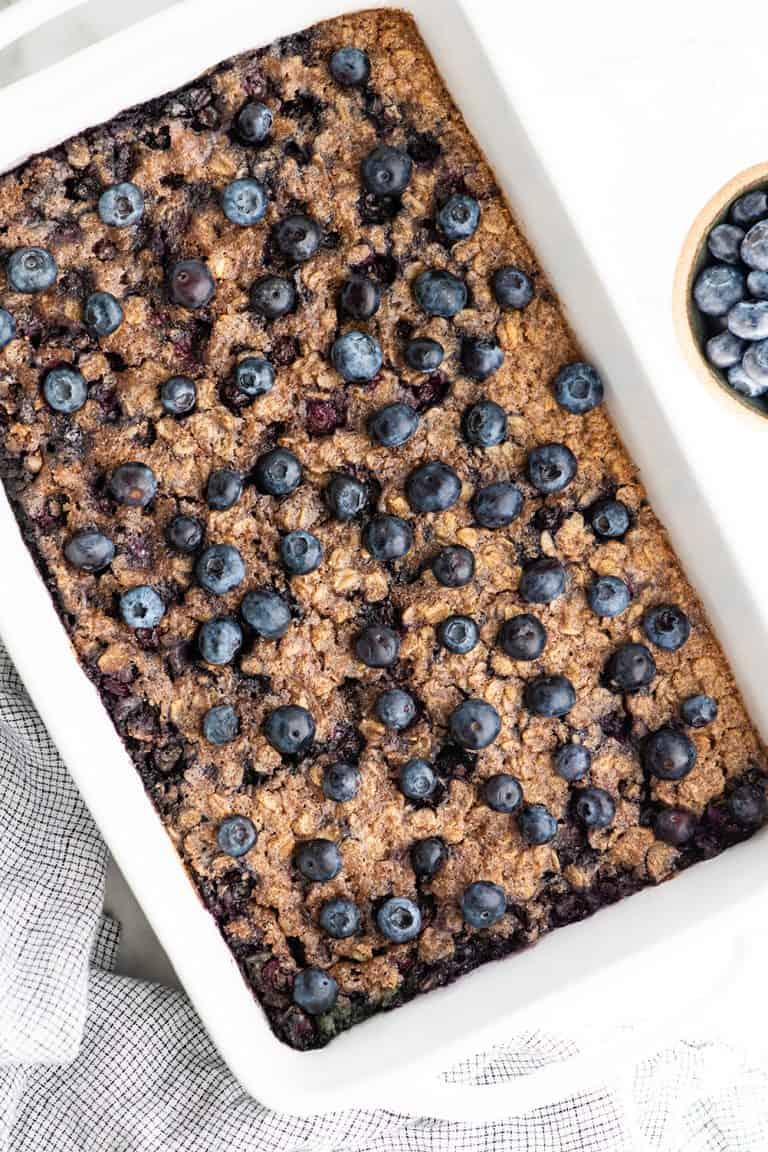 Blueberry Baked Oatmeal Recipe - JoyFoodSunshine