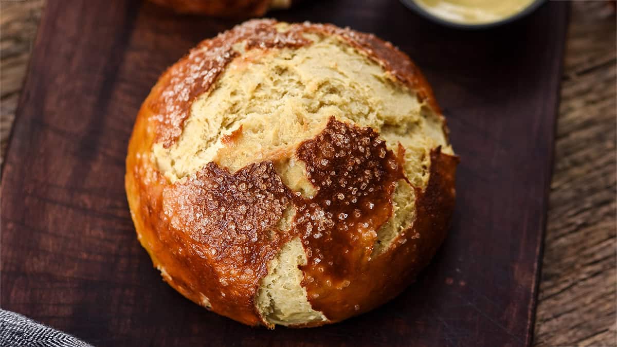 Homemade Pretzel Bread (Pretzel Rolls) - JoyFoodSunshine