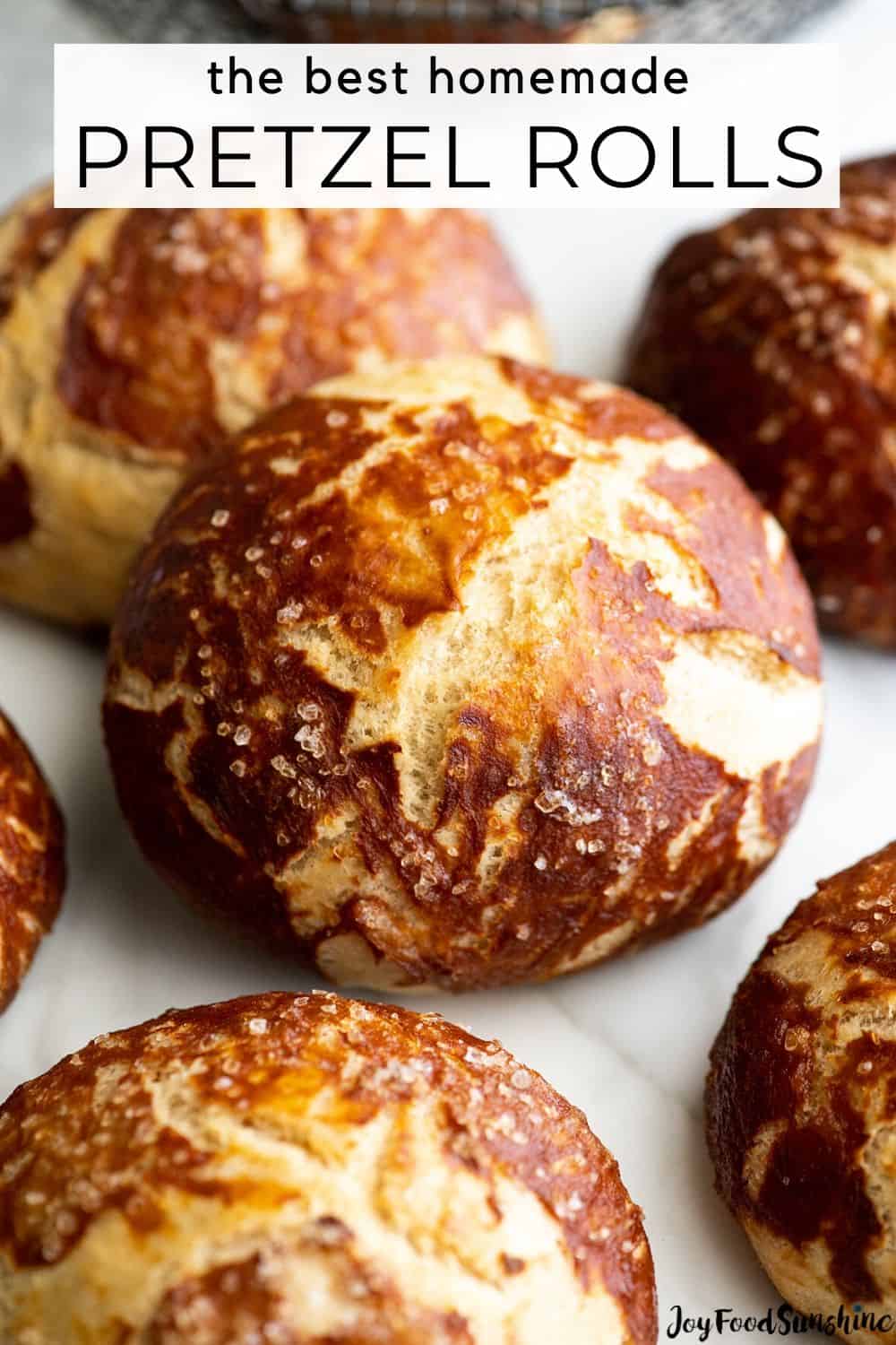 Homemade Pretzel Bread (Pretzel Rolls) - JoyFoodSunshine
