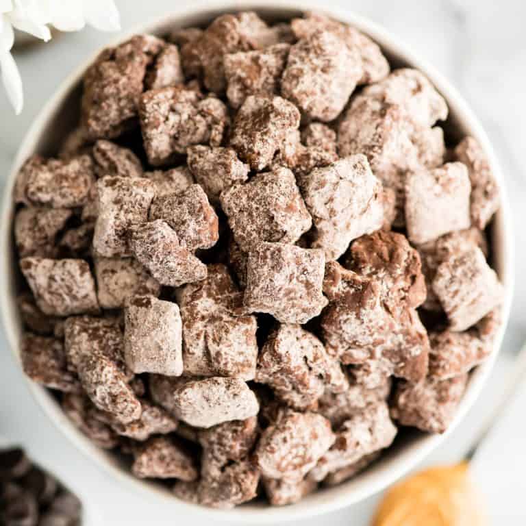 Dark Chocolate Puppy Chow Recipe - JoyFoodSunshine
