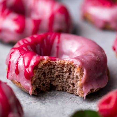 Baked Raspberry Donuts - JoyFoodSunshine