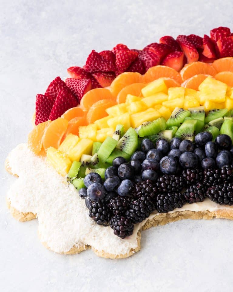 Rainbow Fruit Pizza Recipe - JoyFoodSunshine