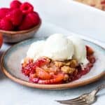 Raspberry Peach Crisp - JoyFoodSunshine