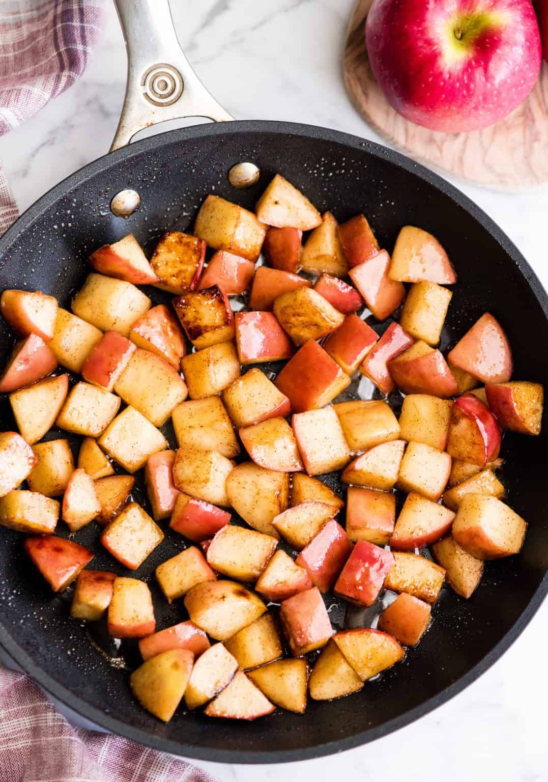 Easy Cinnamon Apples (5 minutes) - JoyFoodSunshine
