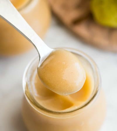 Pear Puree (Pear Baby Food) - JoyFoodSunshine