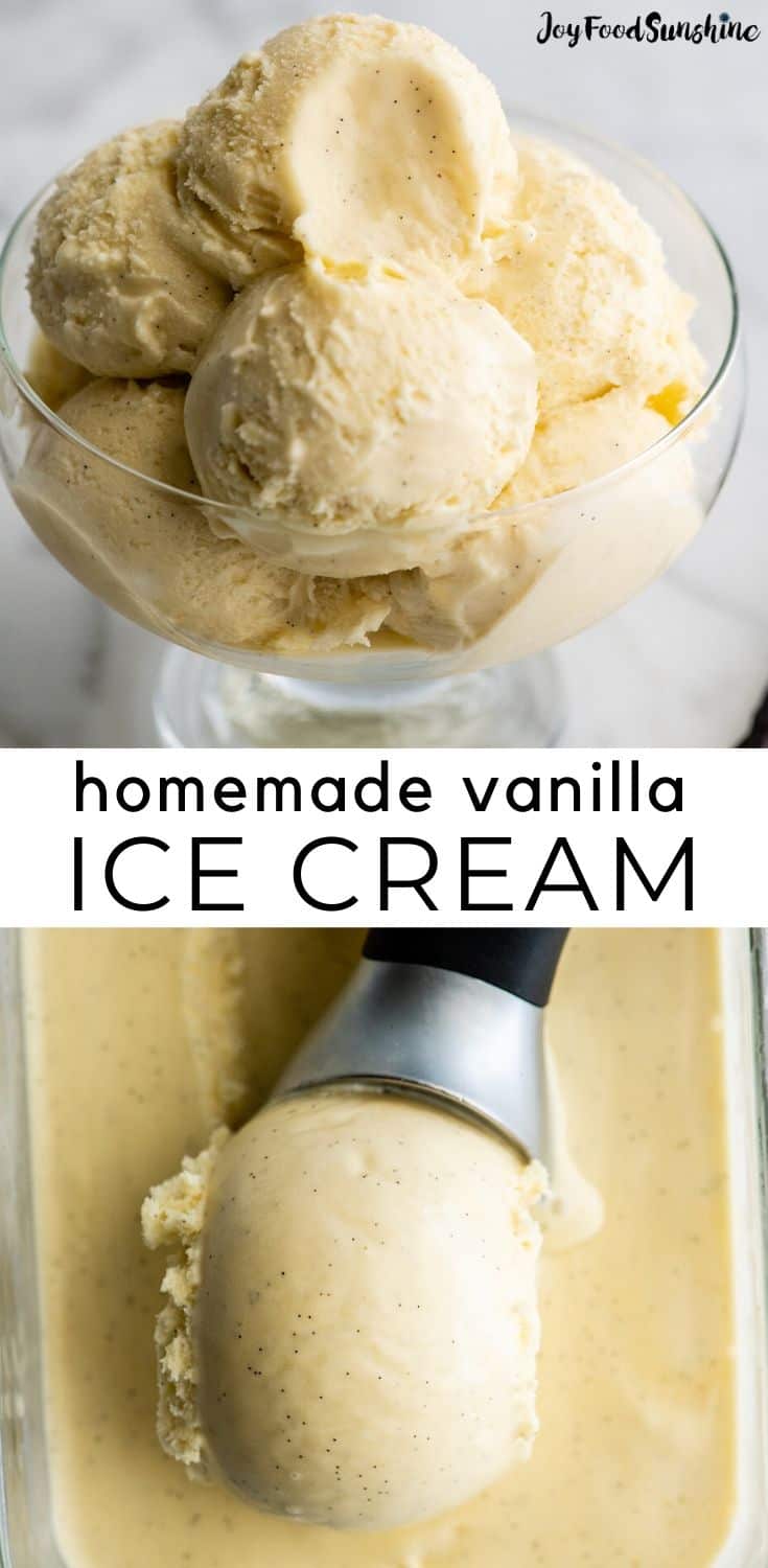 Best Homemade Vanilla Ice Cream - JoyFoodSunshine