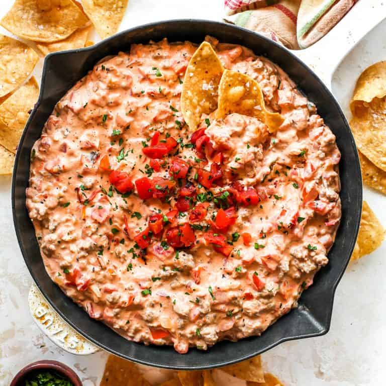 Cream Cheese Sausage Dip - JoyFoodSunshine