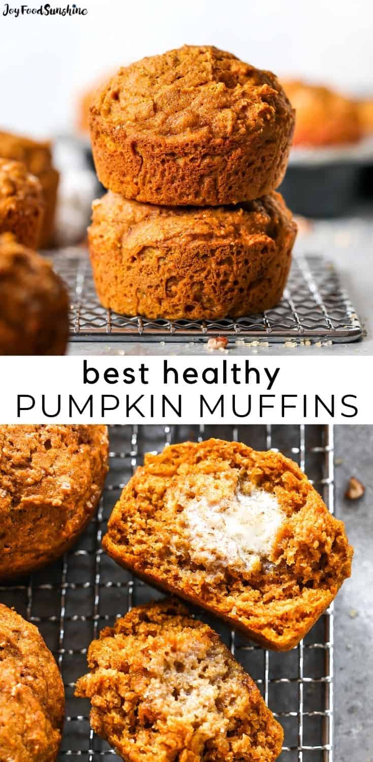 Healthy Pumpkin Muffins - JoyFoodSunshine