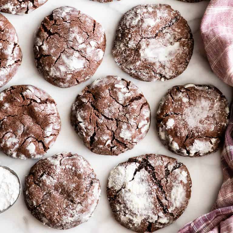 Chocolate Crinkle Cookies - JoyFoodSunshine