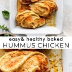 Baked Hummus Chicken - JoyFoodSunshine