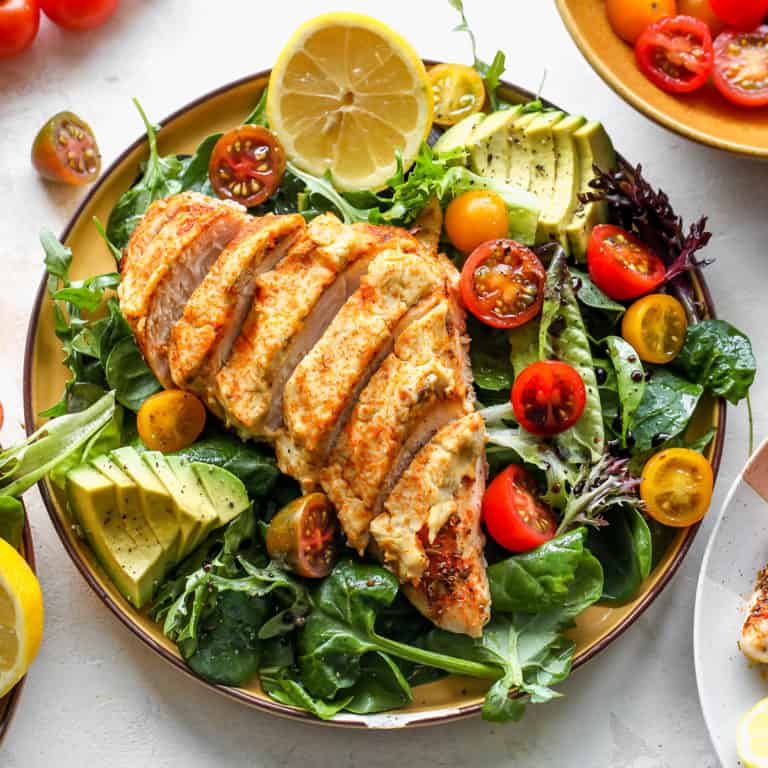 Baked Hummus Chicken - JoyFoodSunshine