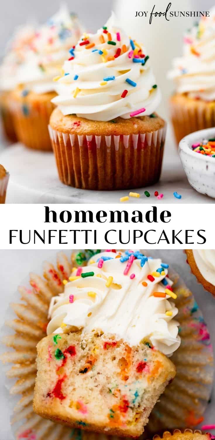 Funfetti Cupcakes - JoyFoodSunshine