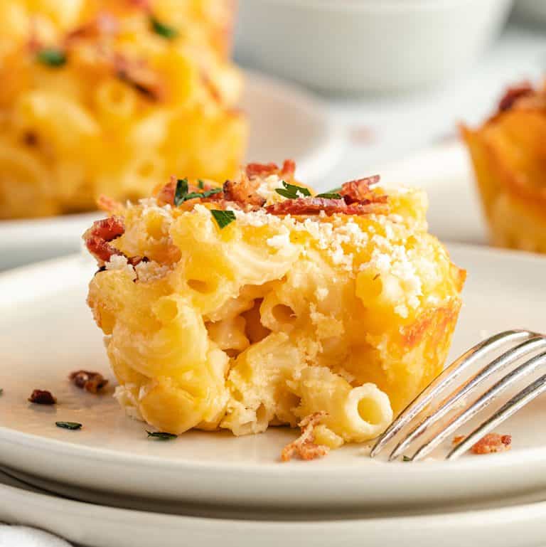 Baked Mac & Cheese Cups - JoyFoodSunshine