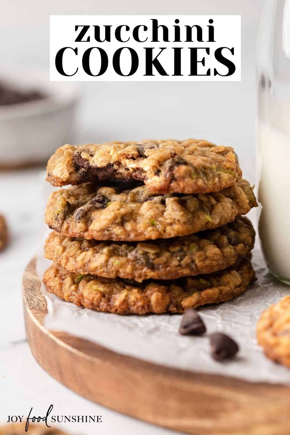 Zucchini Cookies - JoyFoodSunshine