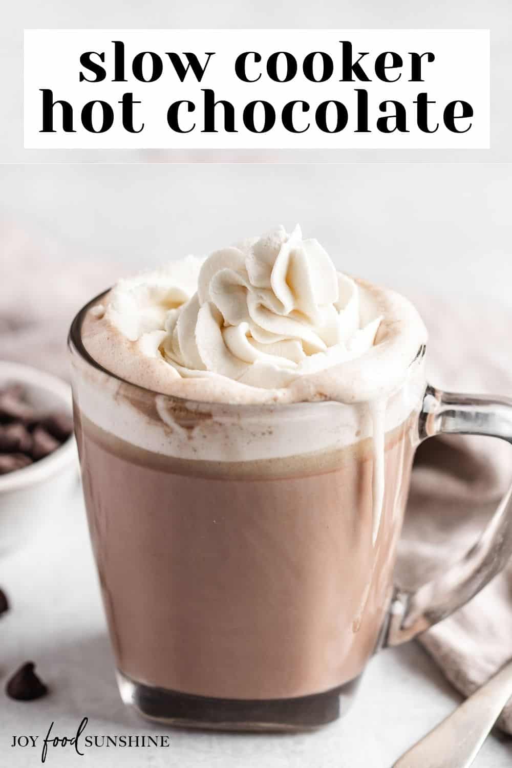 Crock Pot Hot Chocolate - JoyFoodSunshine