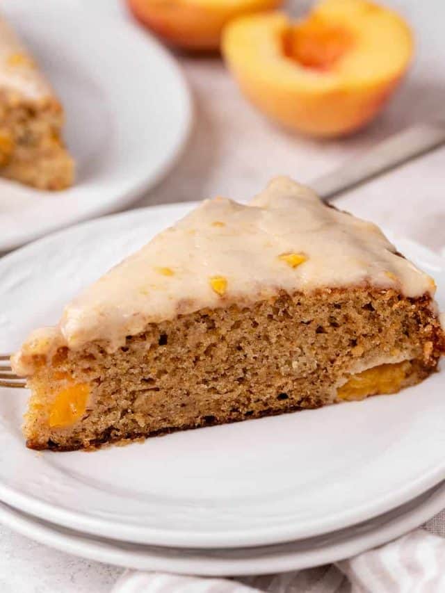 DELICIOUS PEACH CAKE STORY - JoyFoodSunshine