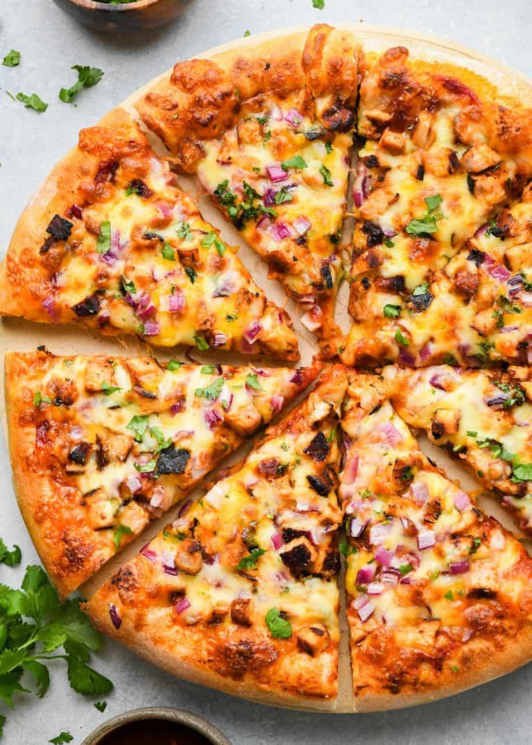 BBQ Chicken Pizza - JoyFoodSunshine