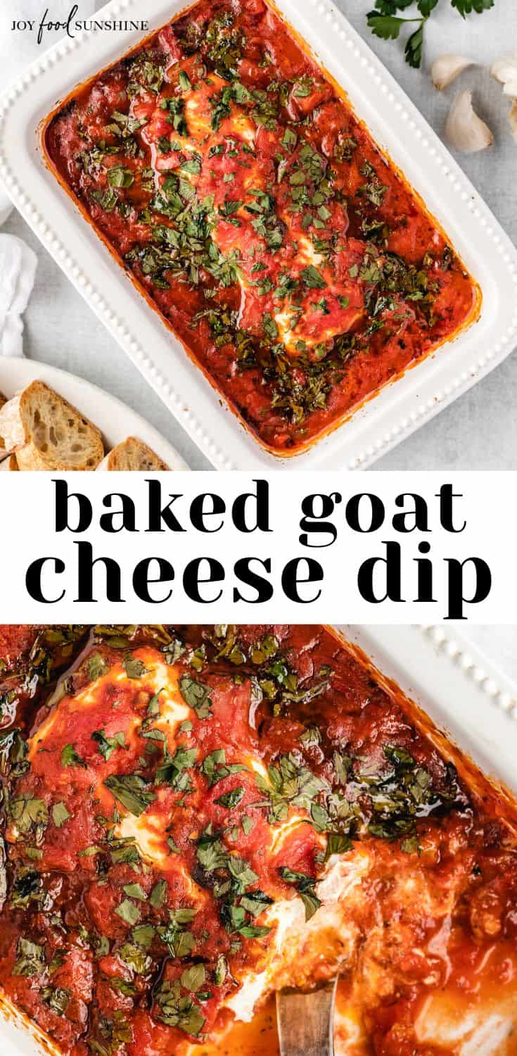 Baked Goat Cheese Dip - JoyFoodSunshine