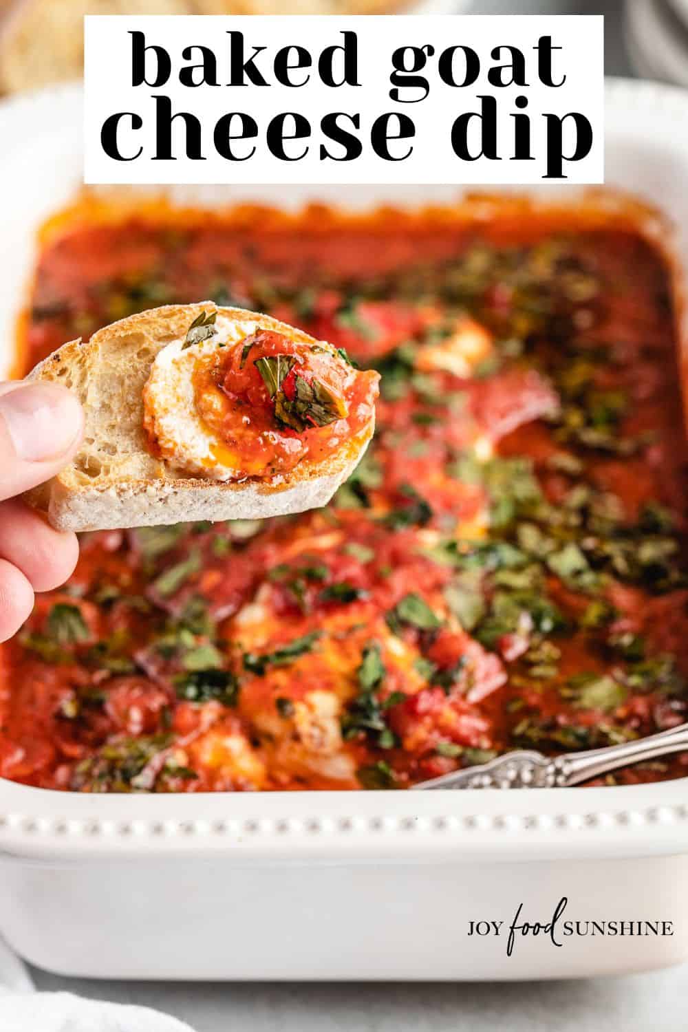 Baked Goat Cheese Dip - JoyFoodSunshine