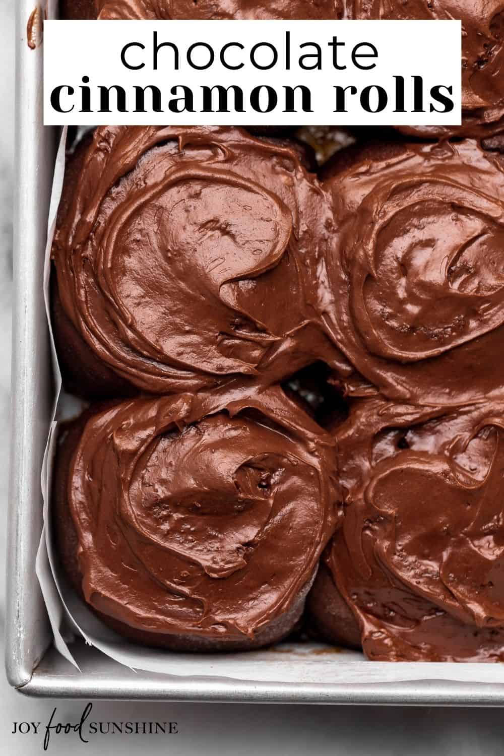 Chocolate Cinnamon Rolls - JoyFoodSunshine