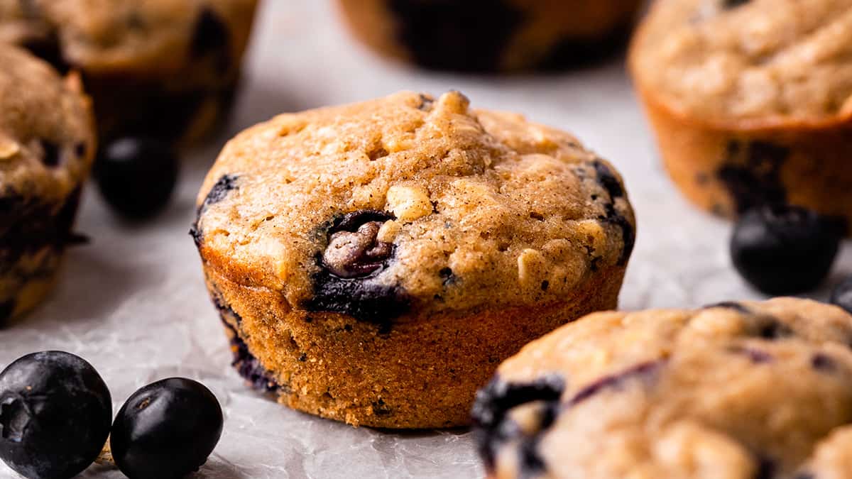 Blueberry Oatmeal Muffins - JoyFoodSunshine