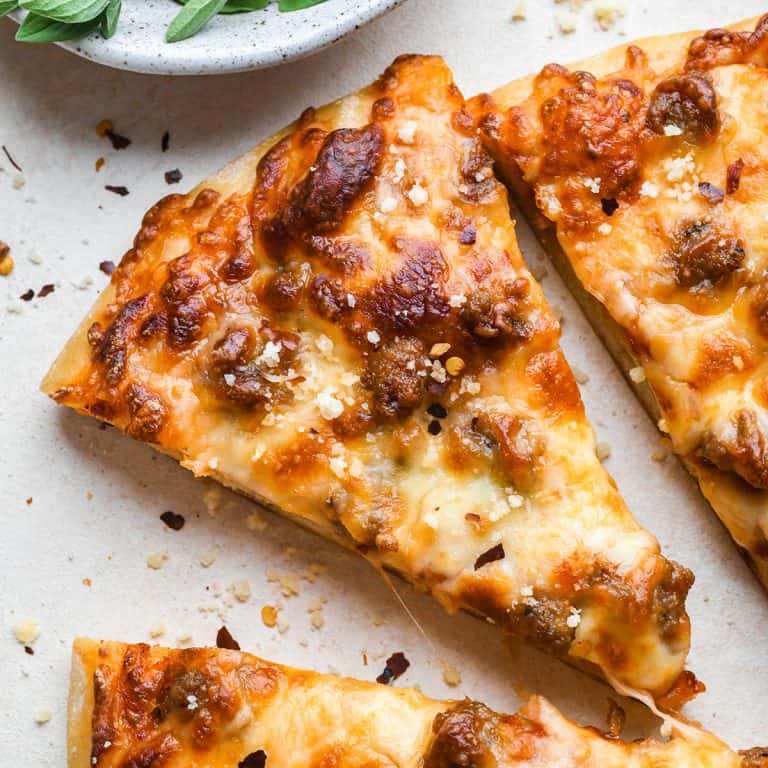 Sausage Pizza - JoyFoodSunshine