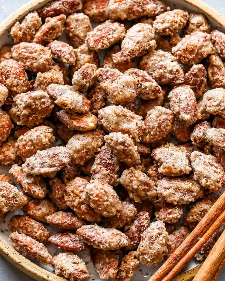 Candied Almonds (Cinnamon Roasted Almonds) - JoyFoodSunshine