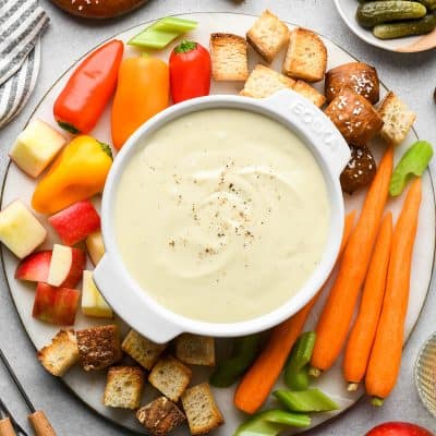 Cheese Fondue Recipe - JoyFoodSunshine