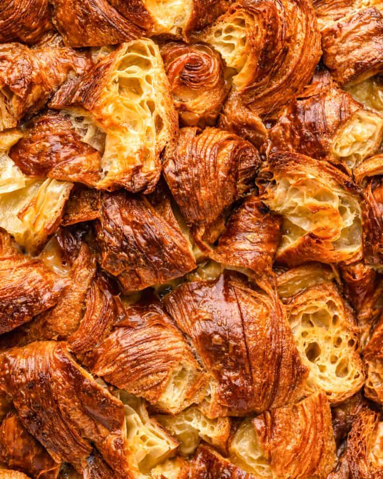 Croissant Bread Pudding - JoyFoodSunshine