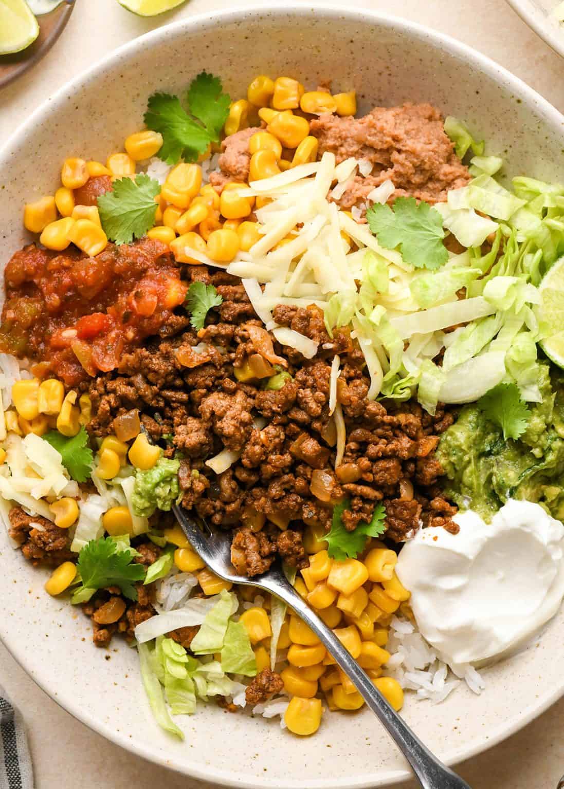 Taco Bowls - JoyFoodSunshine