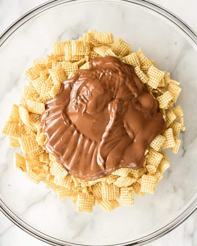 Dark Chocolate Puppy Chow Recipe - JoyFoodSunshine
