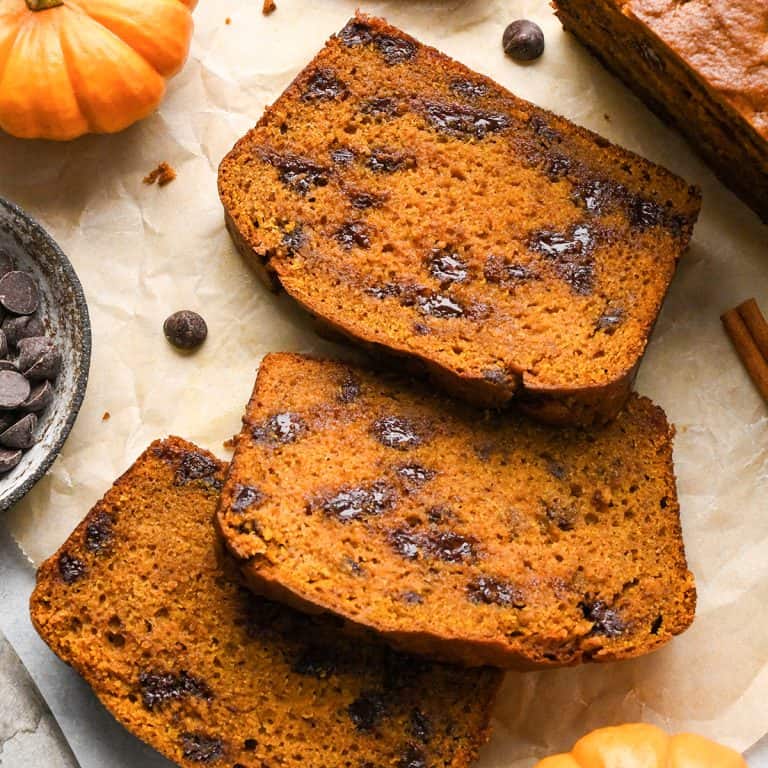 Pumpkin Chocolate Chip Bread - JoyFoodSunshine