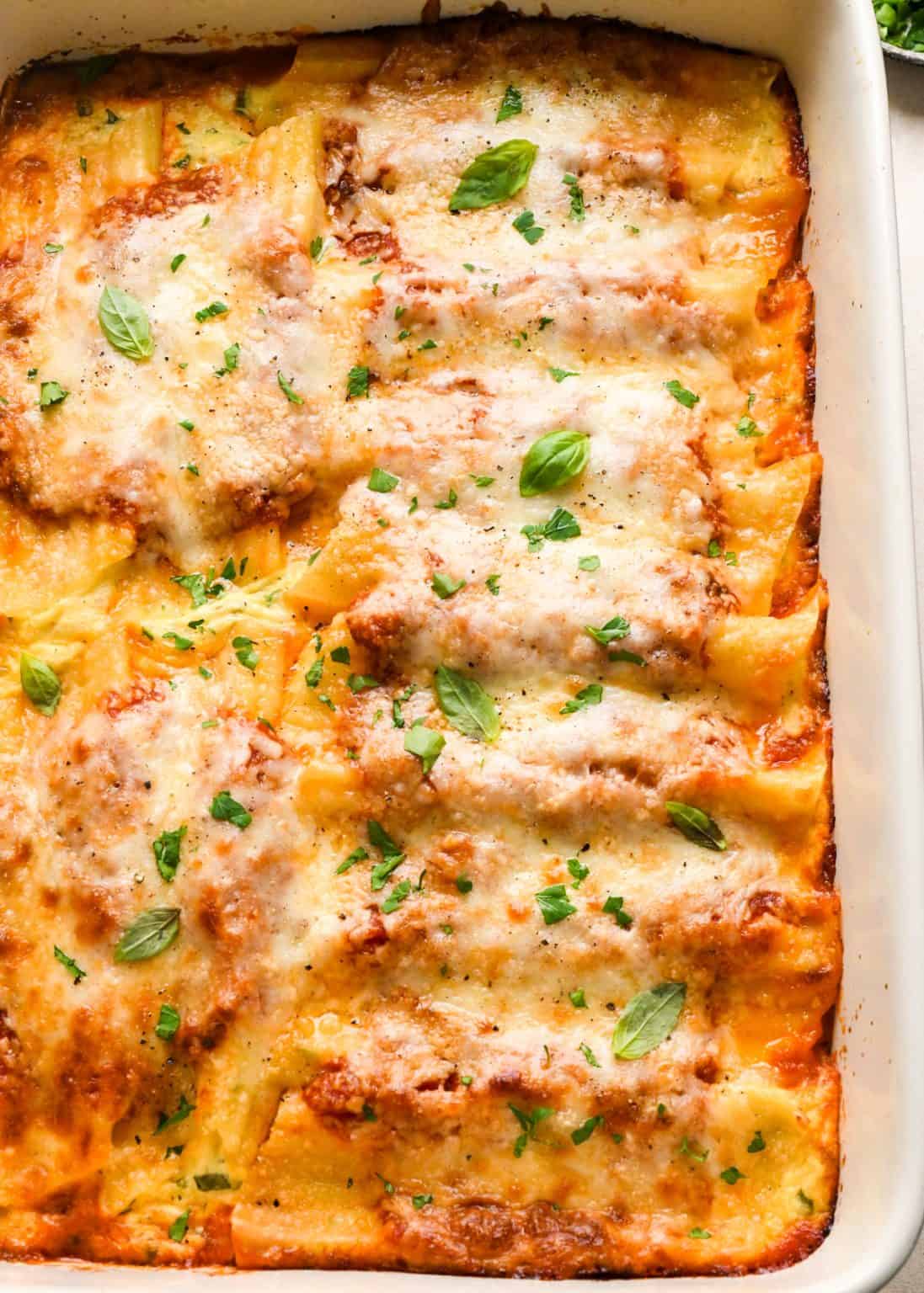 Stuffed Manicotti Recipe - JoyFoodSunshine